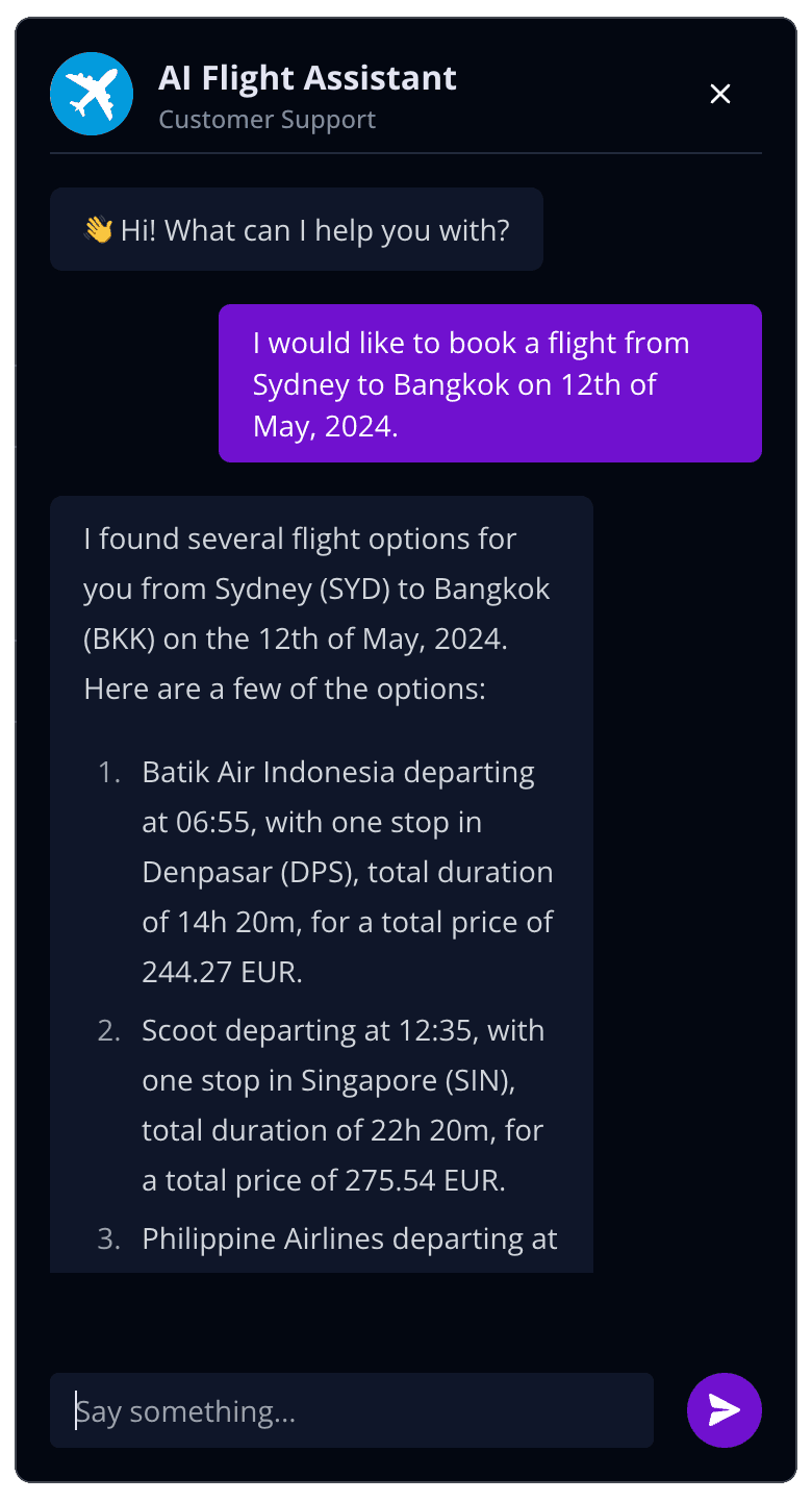 Build AI Chatbots Speaking Your Data Language.